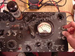 Signal Corp I-177 tube tester calibration